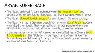 IGCSE REVISION - GERMANY: PERSECUTION | PPTX
