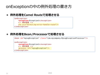 11.4 camel on exception | PDF | Programming Languages | Computing