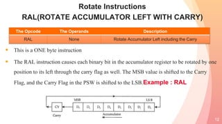 LOGICAL OPERATIONS IN 8085 MICROPROCESSOR | PPTX | Data Storage and Warehousing | Computing