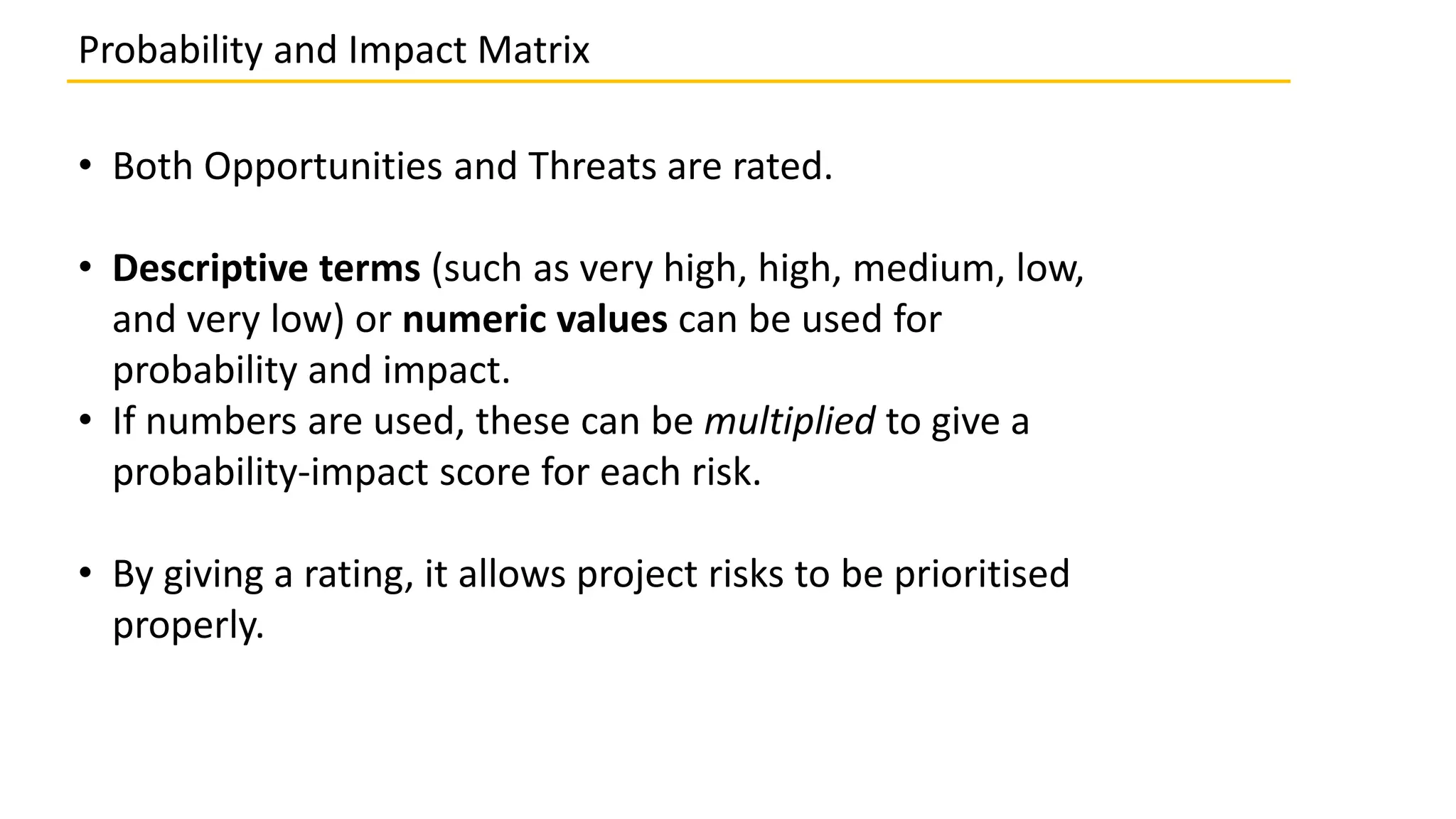 11.3 Probability and Impact Matrix | PPTX