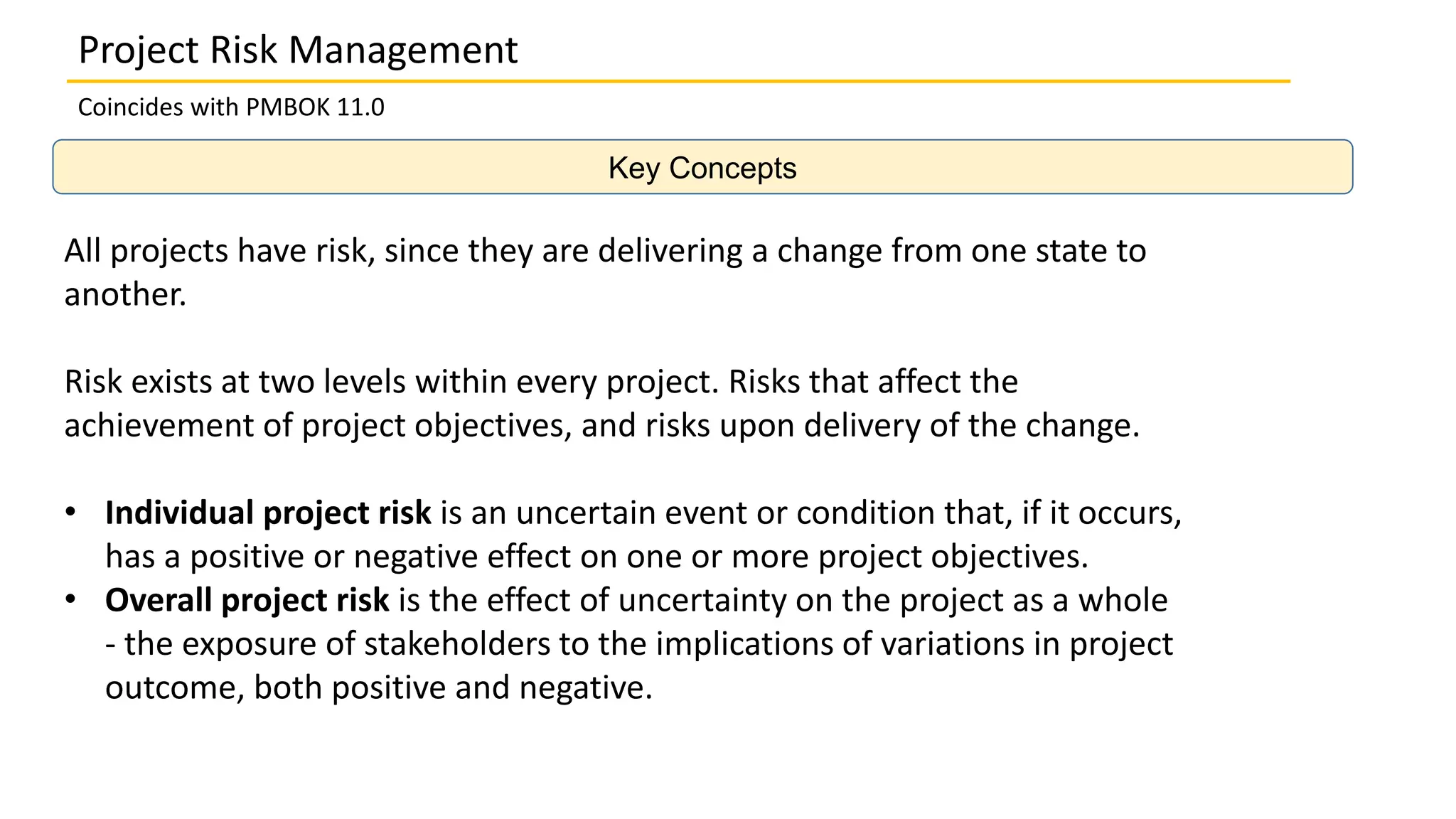 11.0 Project Risk Management Overview | PPTX | Civil Engineering ...