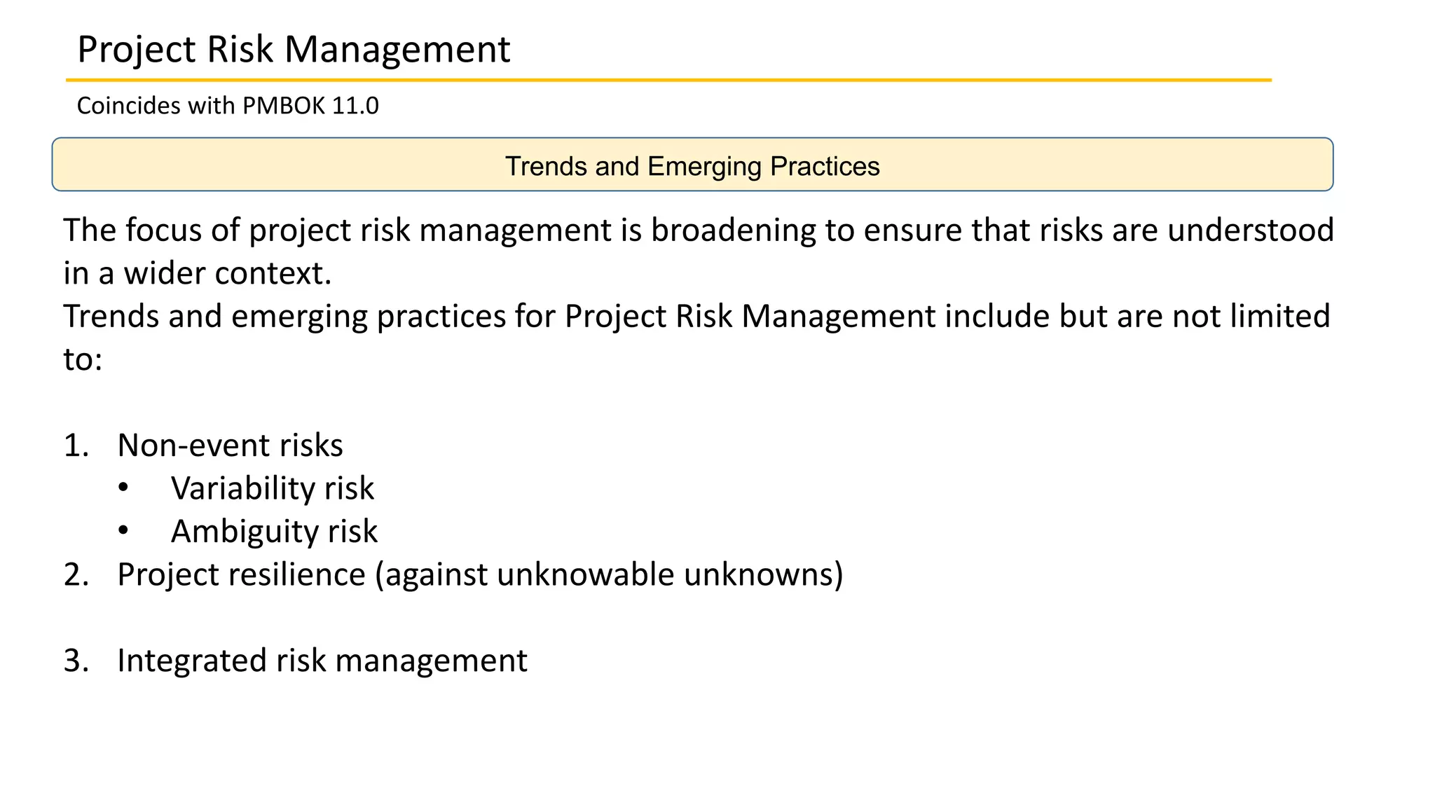 11.0 Project Risk Management Overview | PPTX | Civil Engineering ...