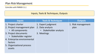 11.1 Plan Risk Management | PPT