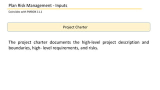 11.1 Plan Risk Management | PPT