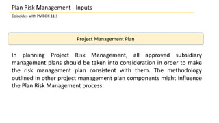 11.1 Plan Risk Management | PPT
