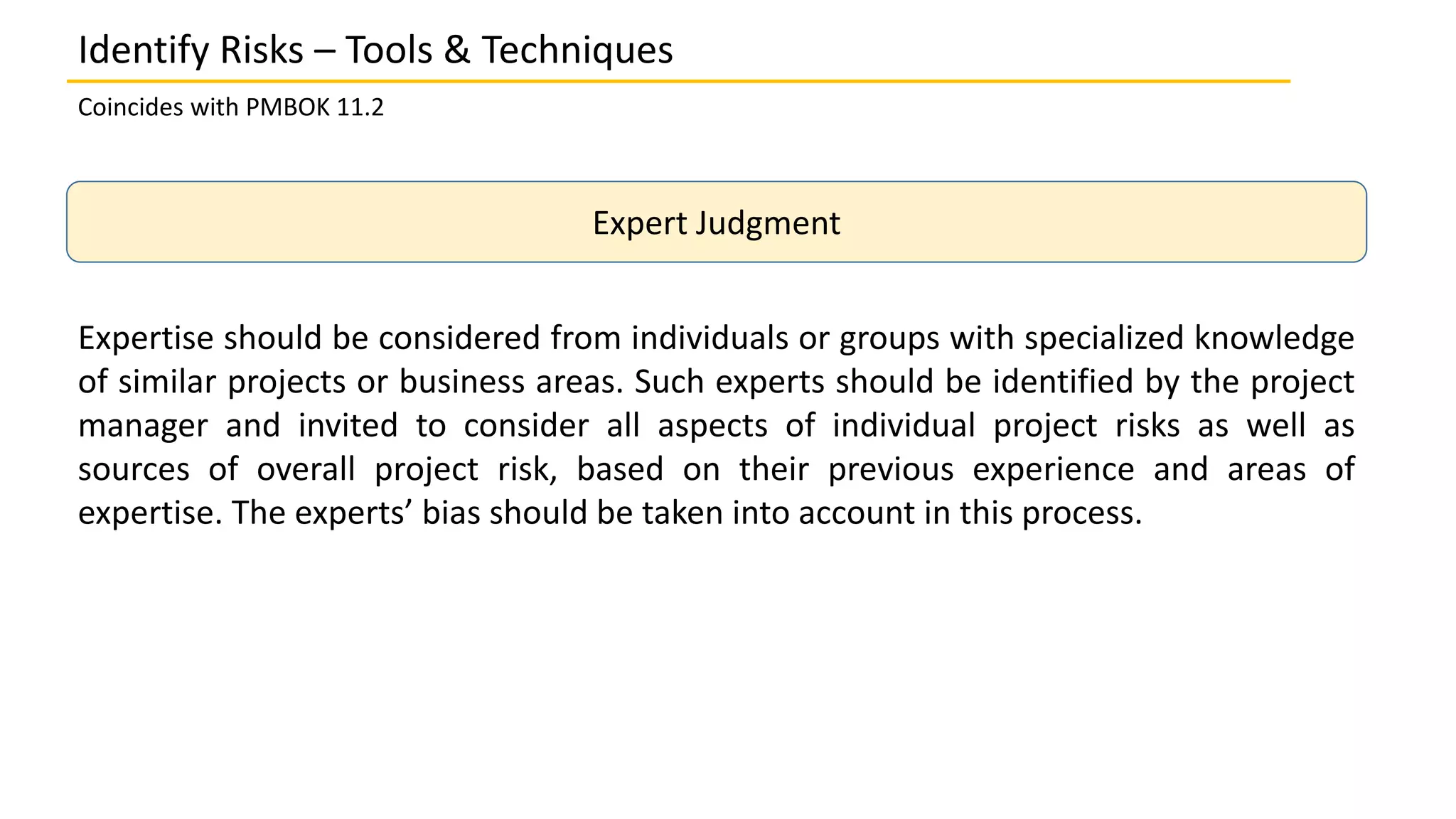 11.2 Identify Risks | PPTX