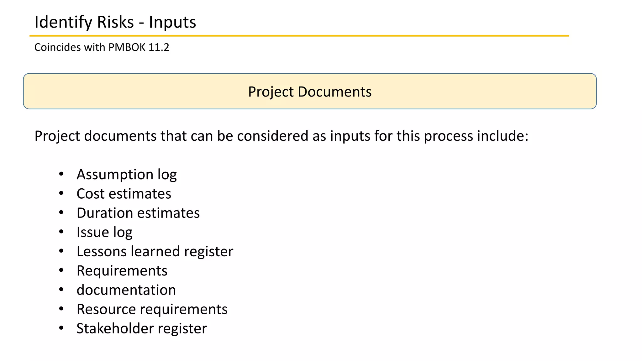 11.2 Identify Risks | PPTX