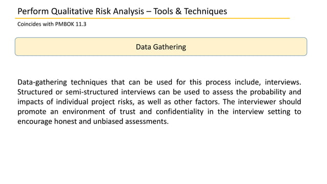 11.3 Perform Qualitative Risk Analysis | PPTX | Business | Business and ...