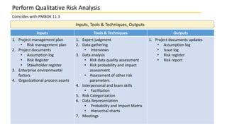 11.3 Perform Qualitative Risk Analysis | PPTX
