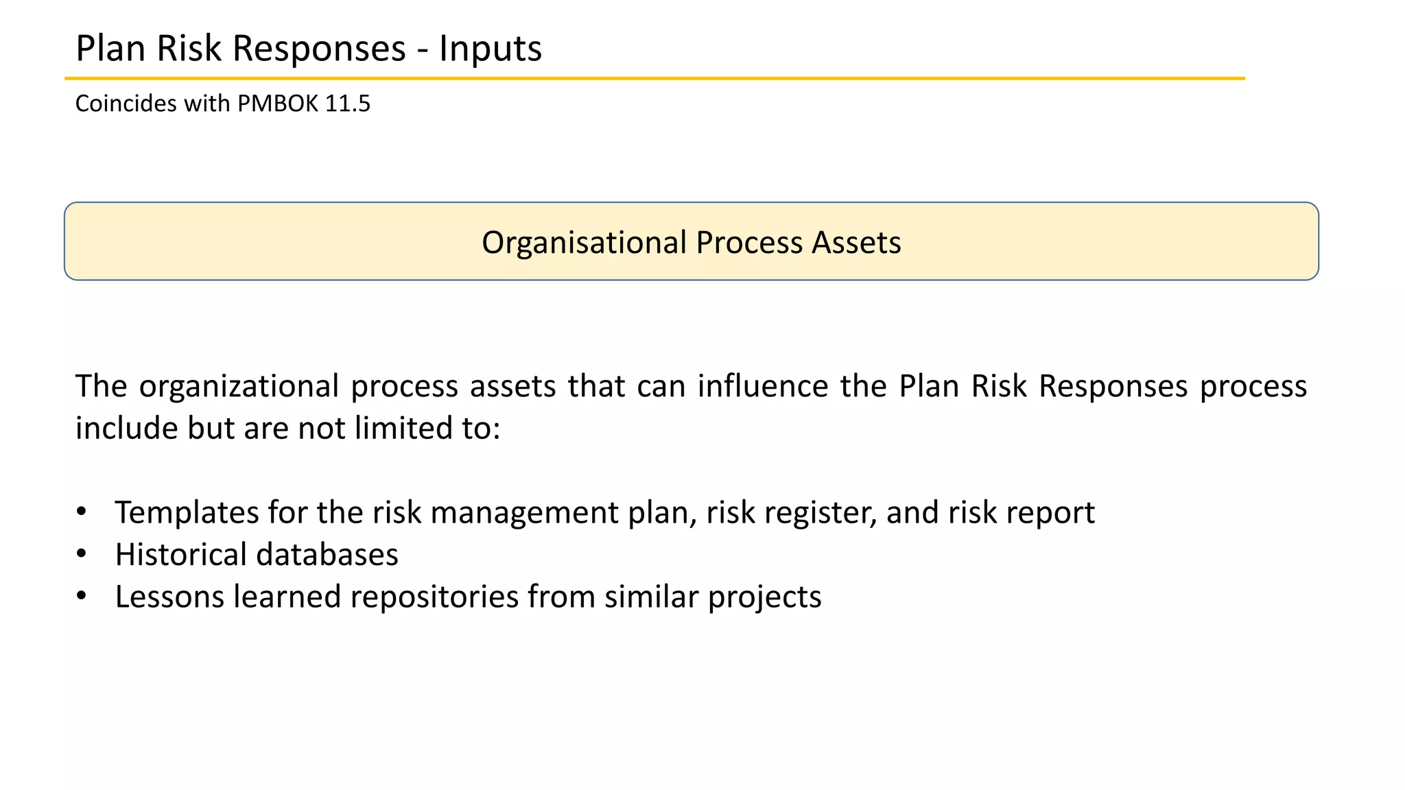 11.5 Plan Risk Responses | PPTX