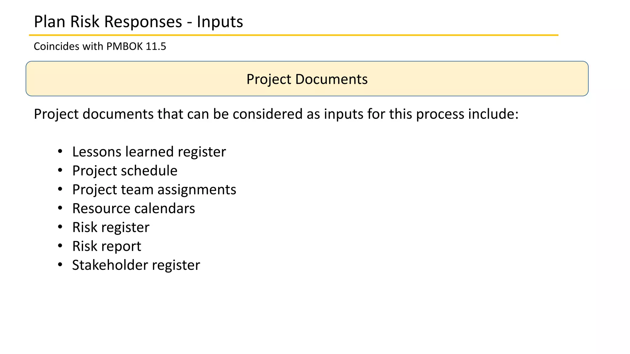 11.5 Plan Risk Responses | PPTX