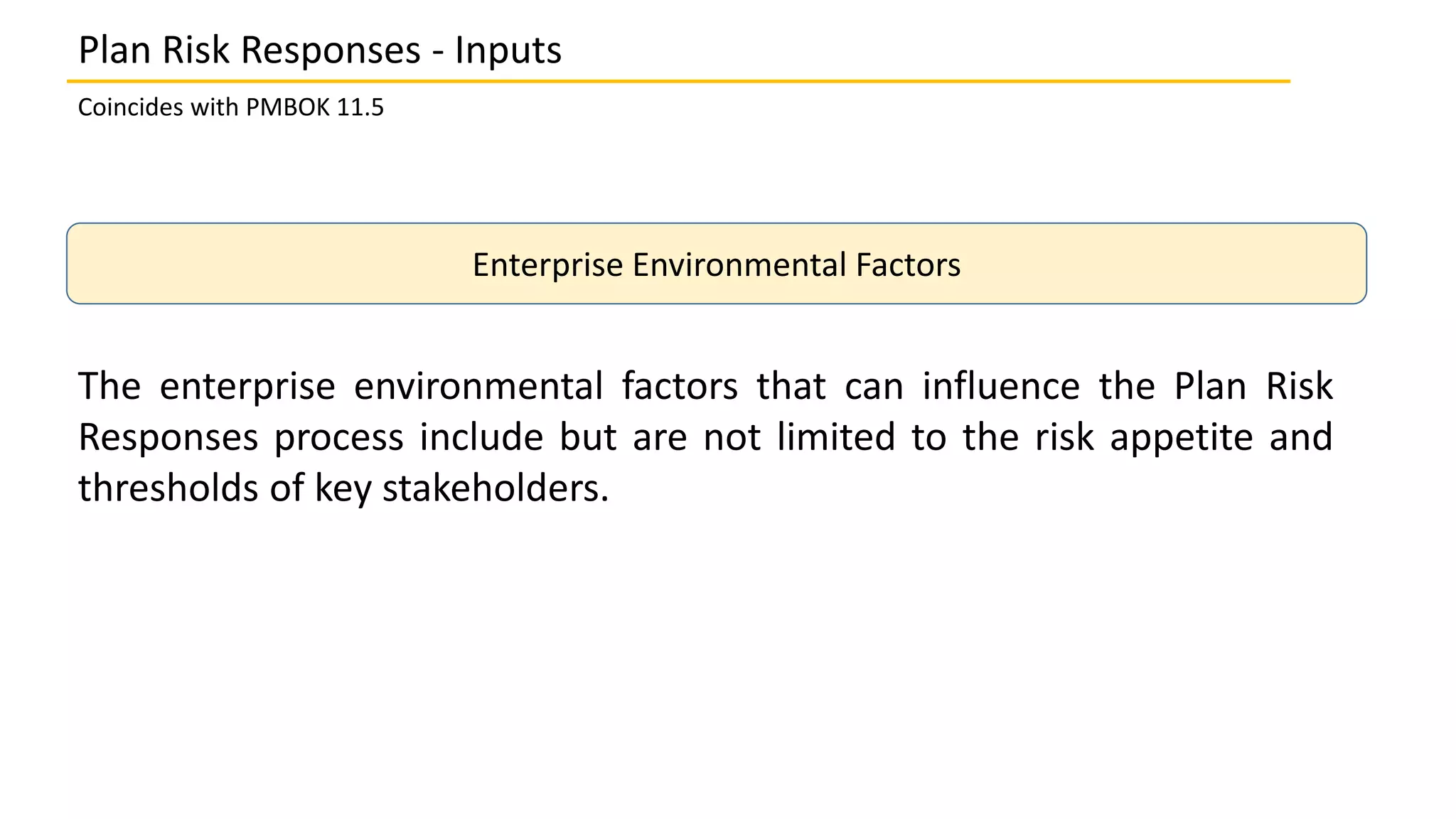 11.5 Plan Risk Responses | PPTX