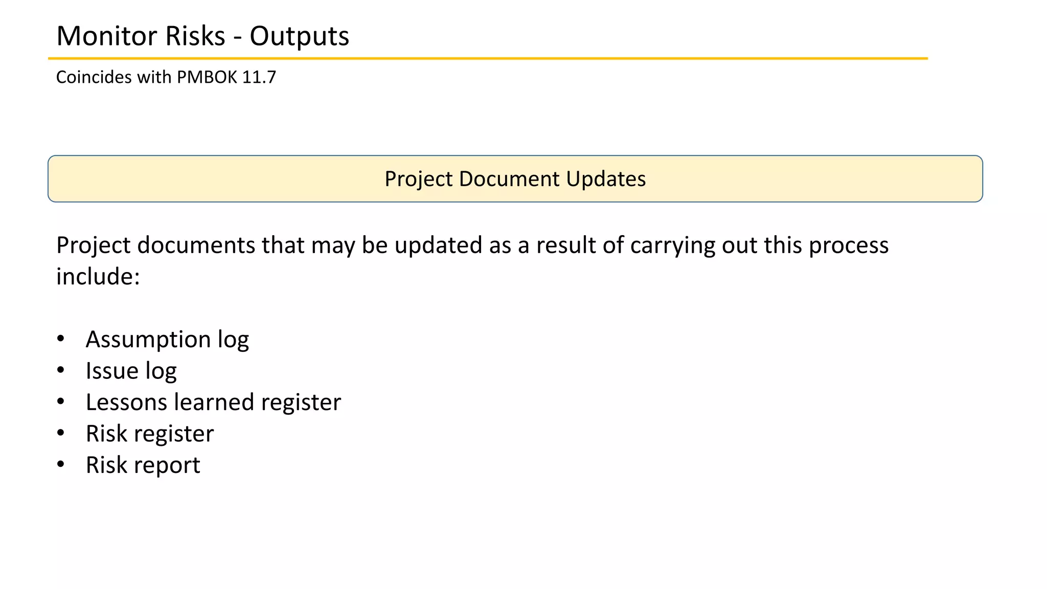 11.7 Monitor Risks | PPTX