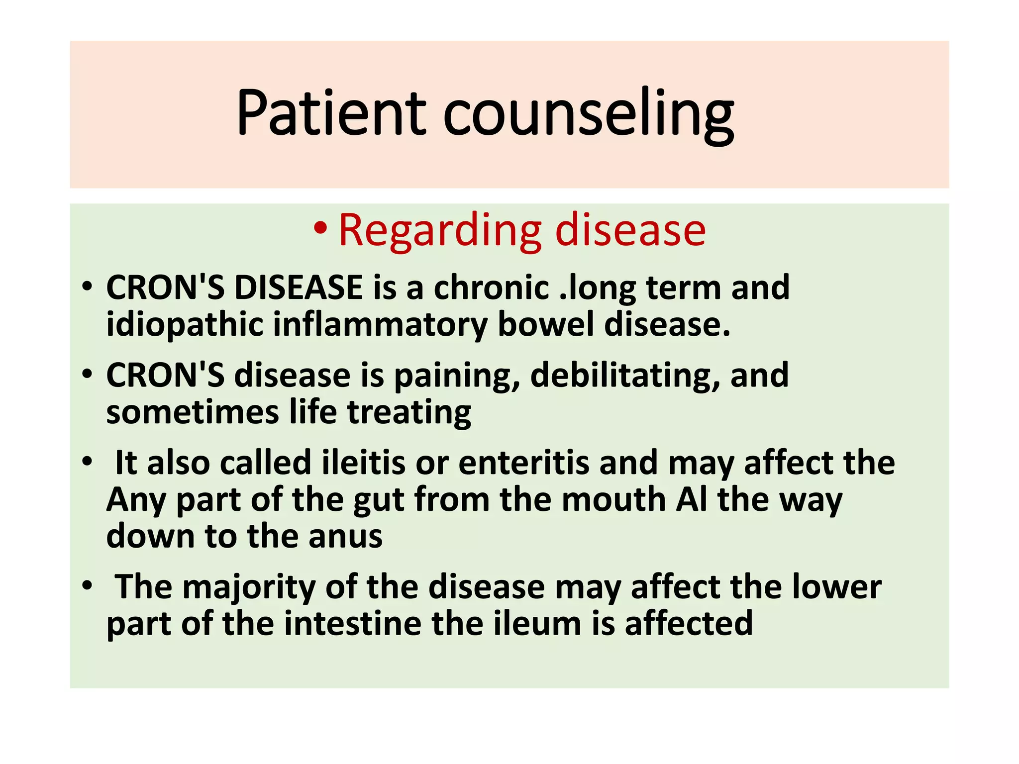 A CASE PRESENTATION ON CROHN'S DISEASE / A DETAILED CASE STUDY SLIDES ...