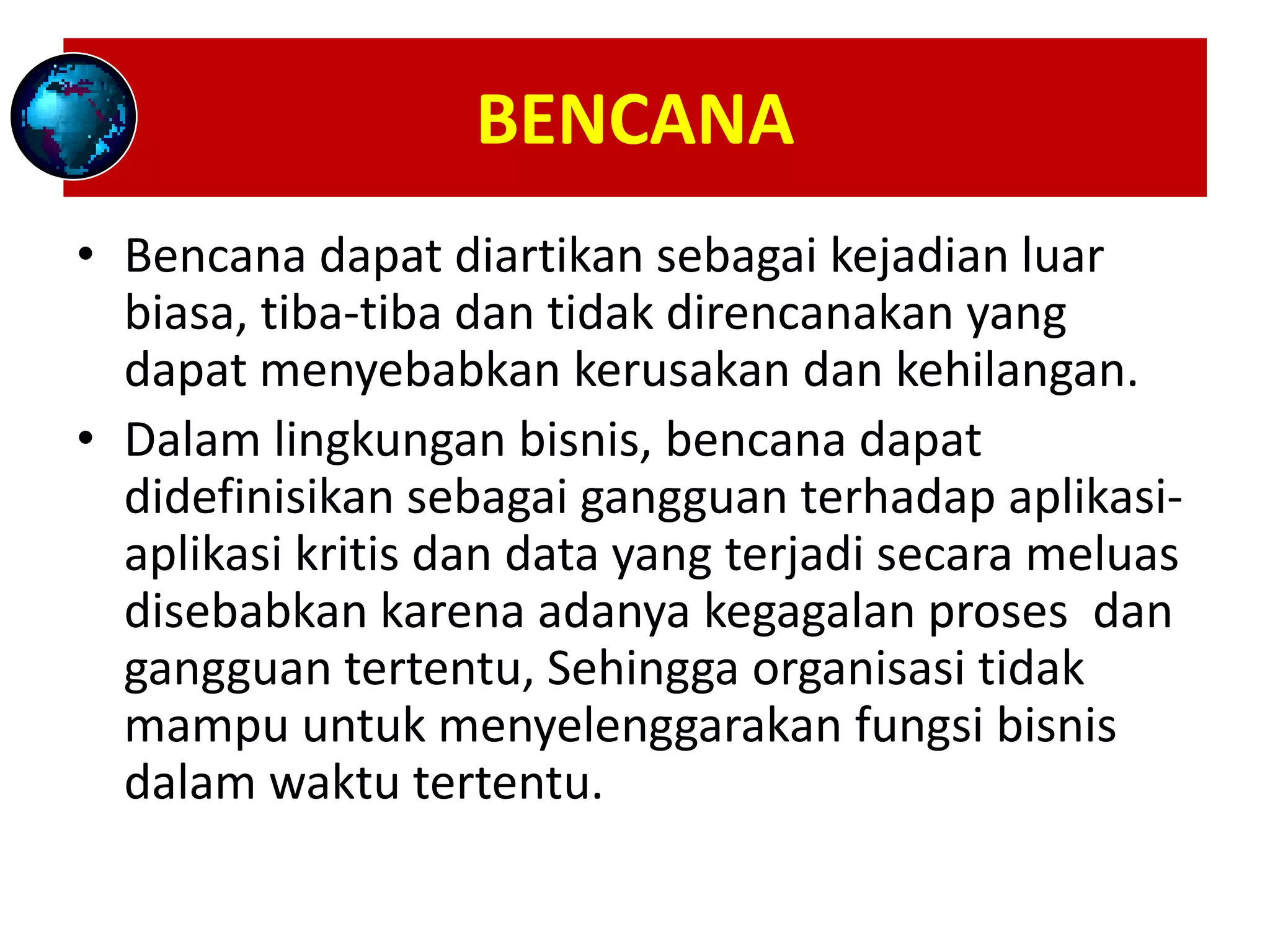 Teknik Penentuan, Penetapan dan Penyusunan Recovery Strategy _ Materi Training BCMS (with ISO ...