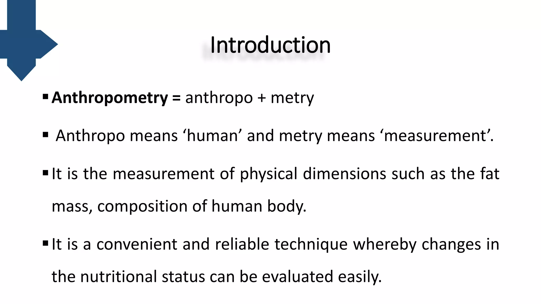 Anthropometry measurement | PPTX