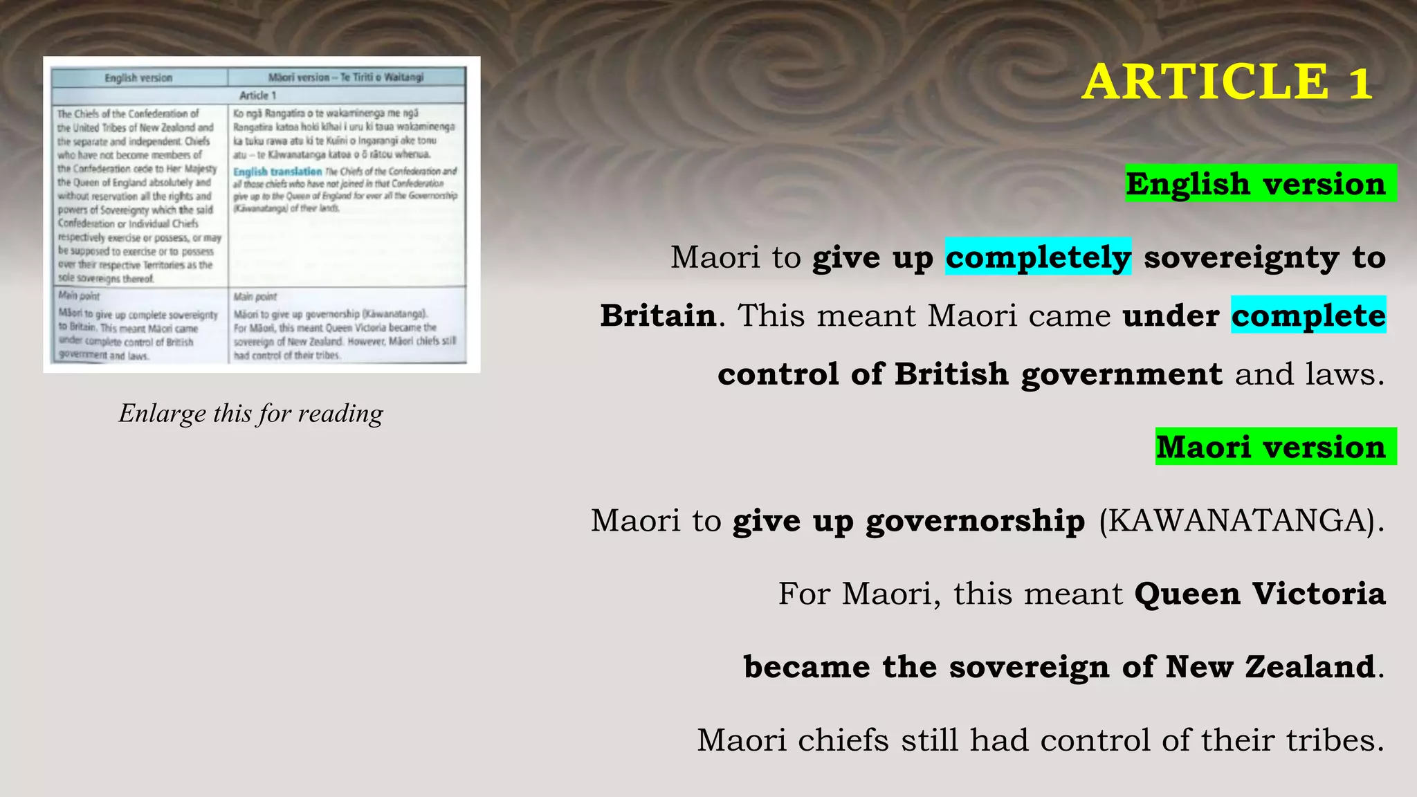 TREATY OF WAITANGI - UNDERSTANDING THE TREATY | PPTX
