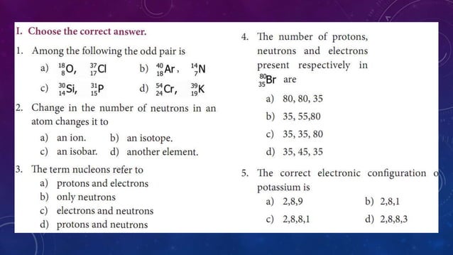 11. Pedagogy of Physical Science - Part II (Atomic Structure) | PPSX ...