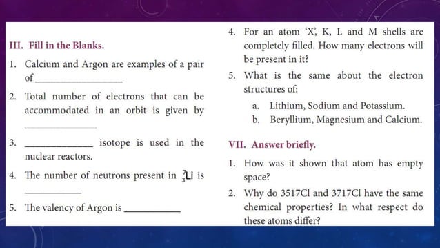 11. Pedagogy of Physical Science - Part II (Atomic Structure) | PPSX ...