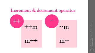 Operators and expressons | PPT