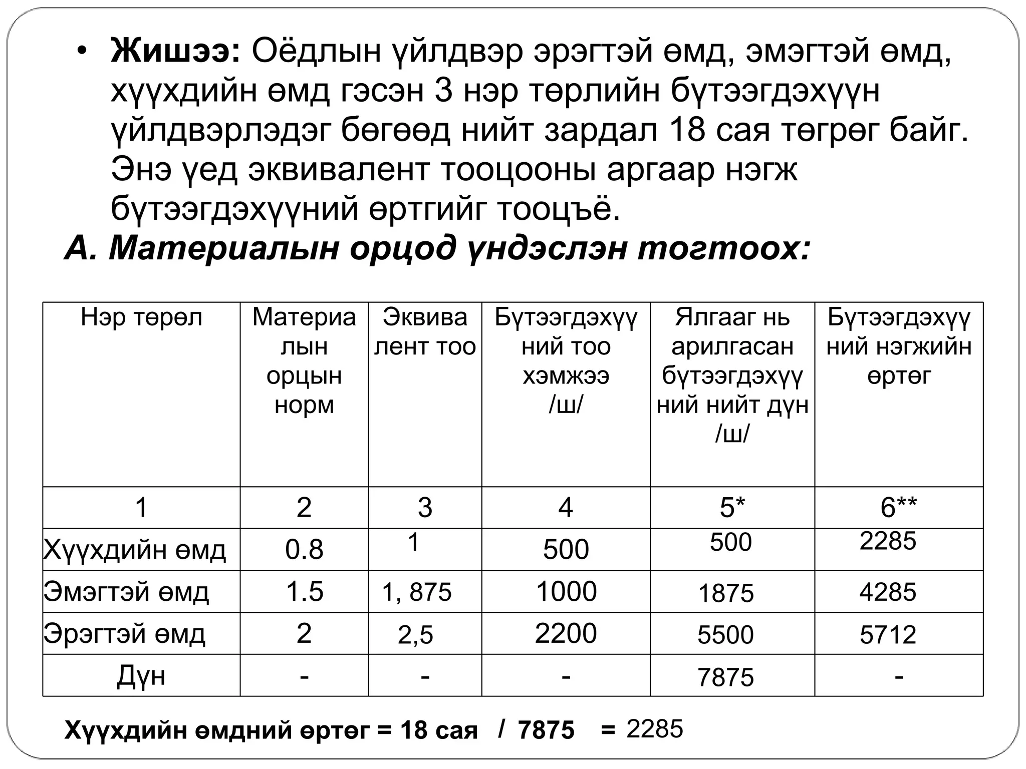 Лекц №10 Нэгж бүтээгдэхүүний өртөг тооцох аргууд Pdf