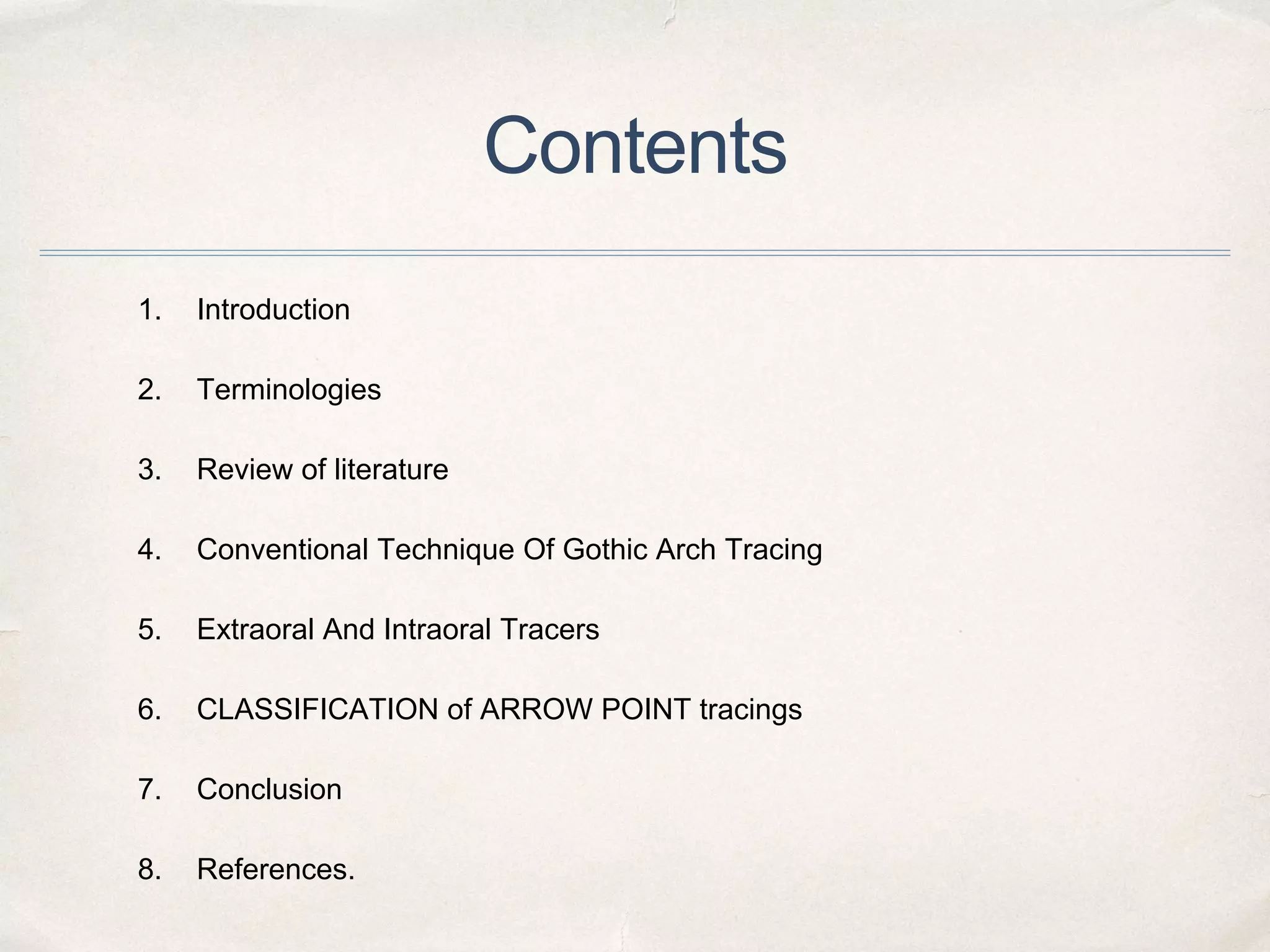 Gothic arch tracing. | PPTX