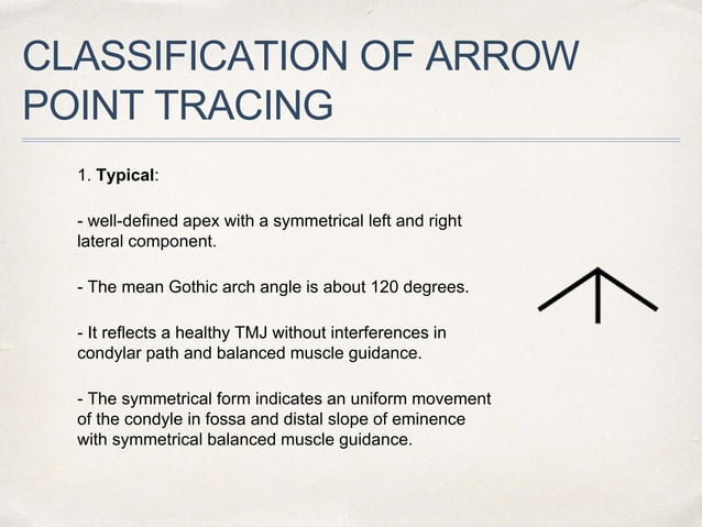 Gothic arch tracing. | PPTX | Oral care | Personal Care