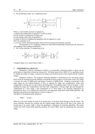 SLIC Superpixel Based Self Organizing Maps Algorithm for Segmentation of Microarray Images | PDF ...