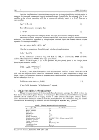 Spectral Efficient Blind Channel Estimation Technique for MIMO-OFDM Communications | PDF ...