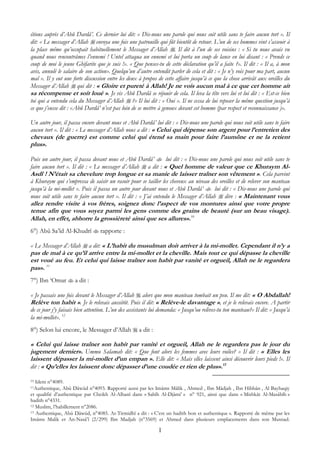 L’interdiction de laisser son habit descendre en dessous de ses ...