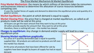 Price determination via the market mechanism | PPT