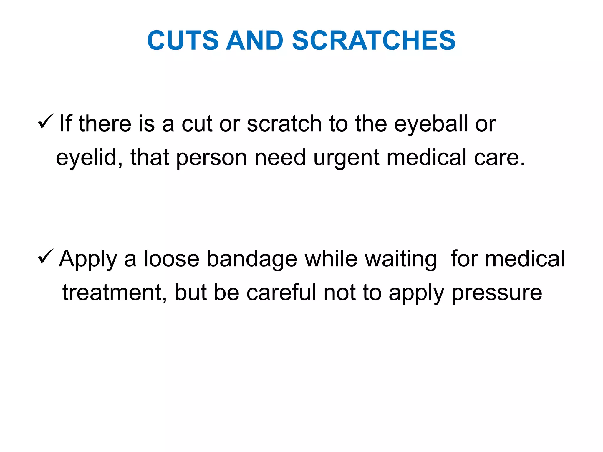 11. ocular emergencies and their prevention | PPTX