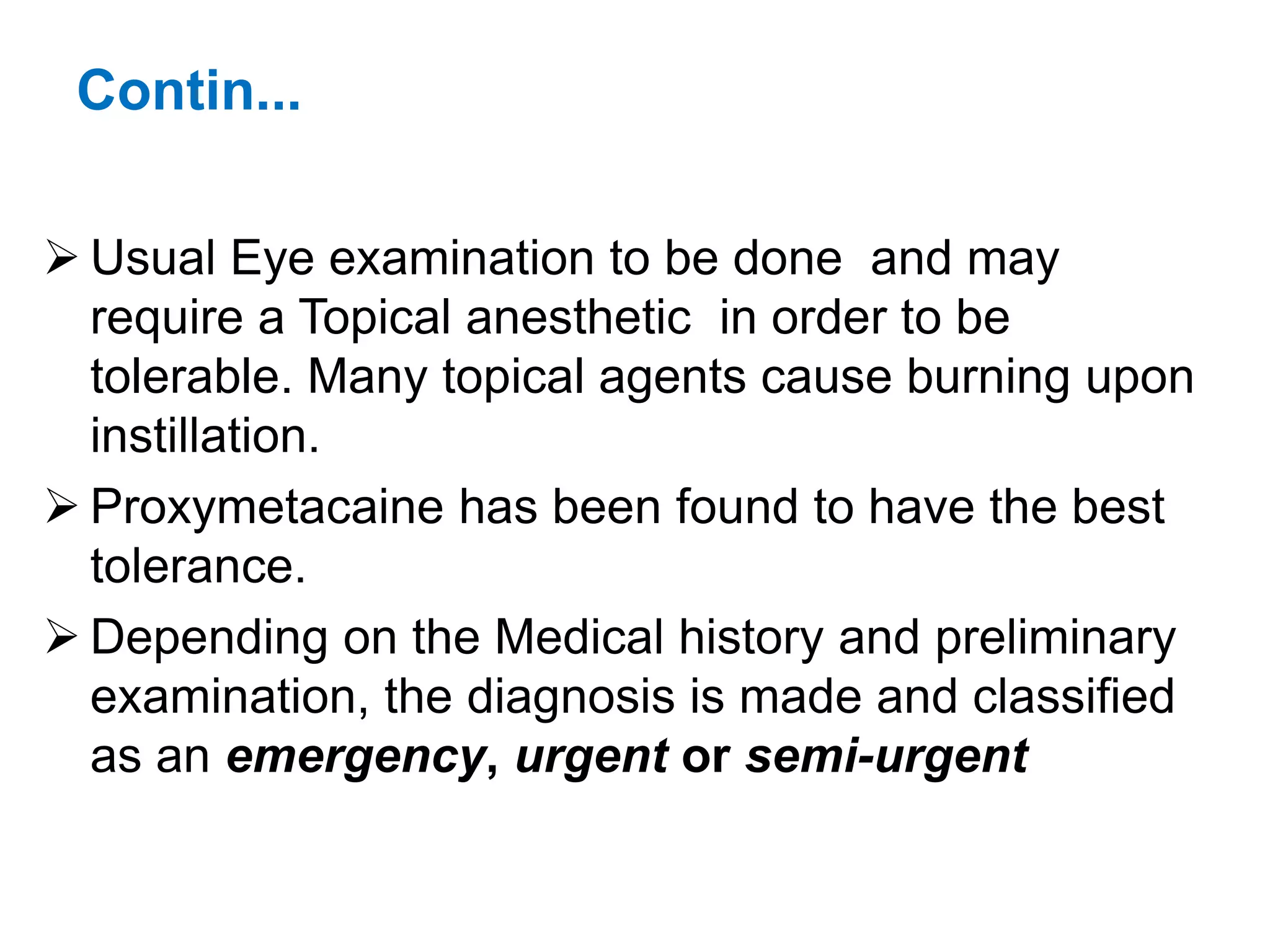 11. ocular emergencies and their prevention | PPTX