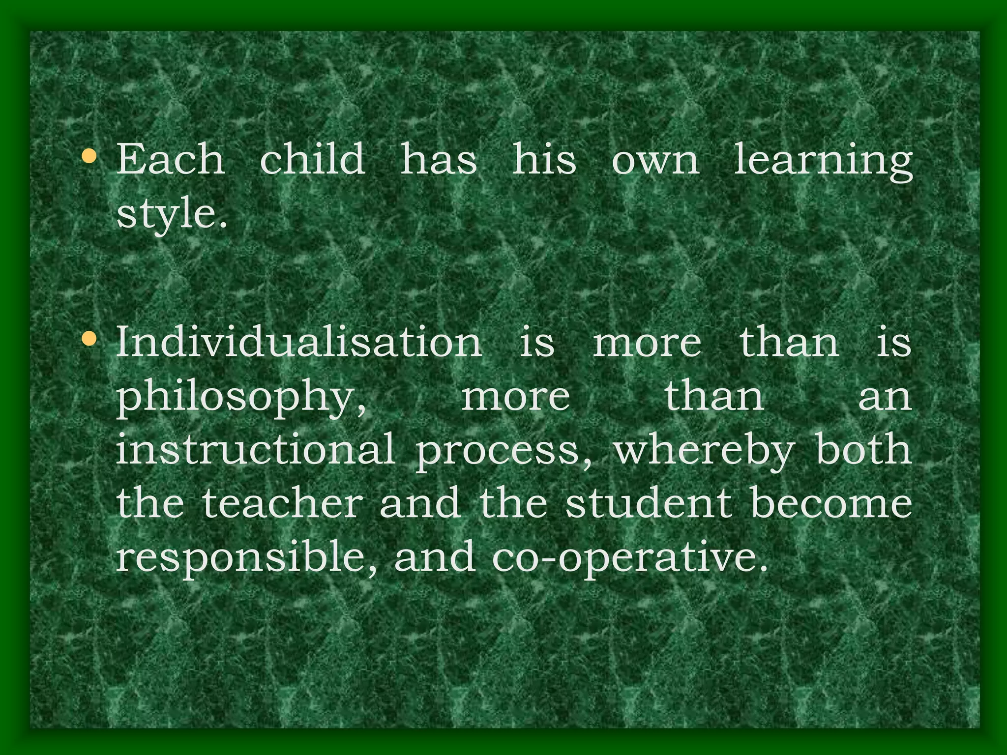Methods of Teaching - Individualised instruction | PPSX