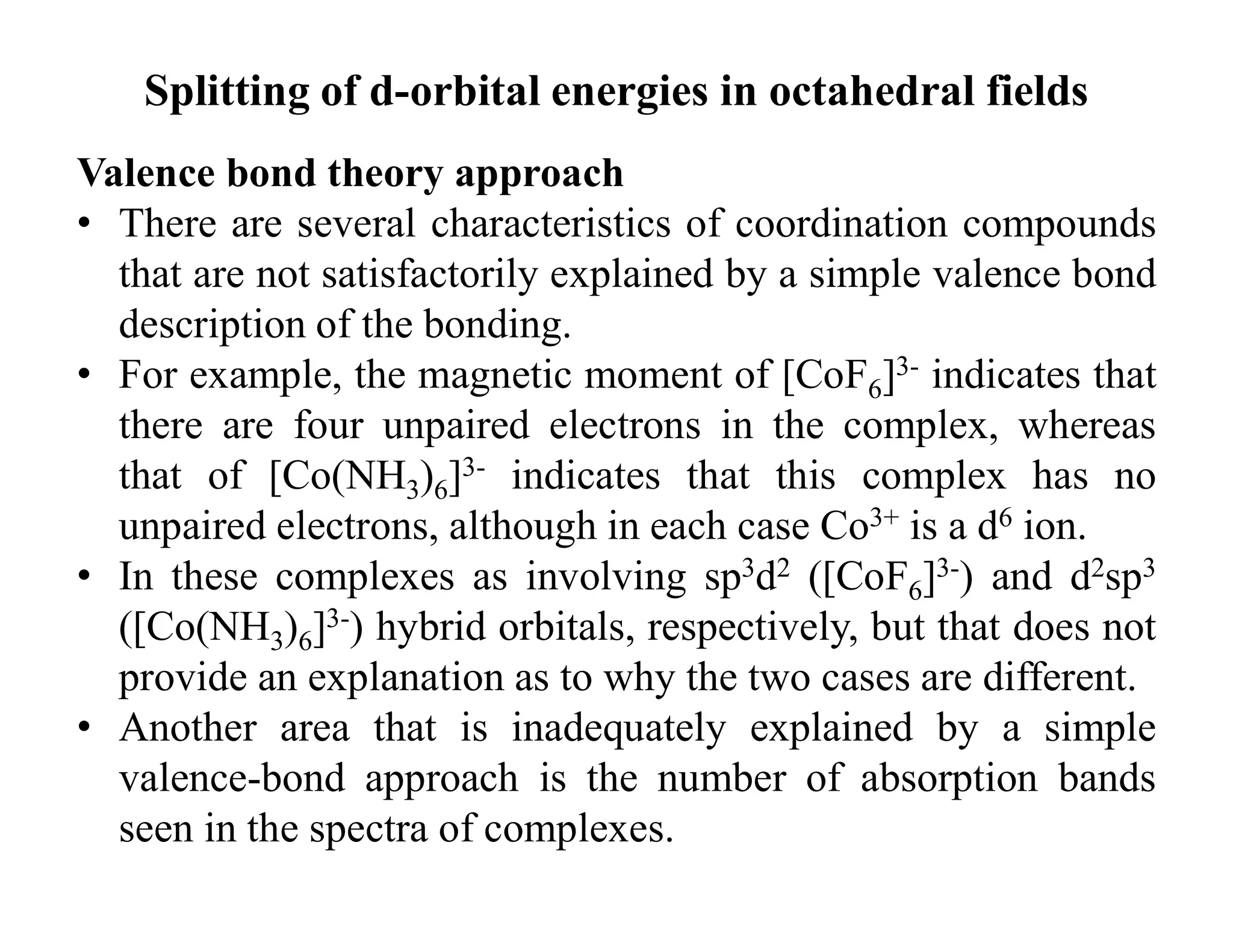 Crystal Field Theory (CFT) | PDF | Chemistry | Science