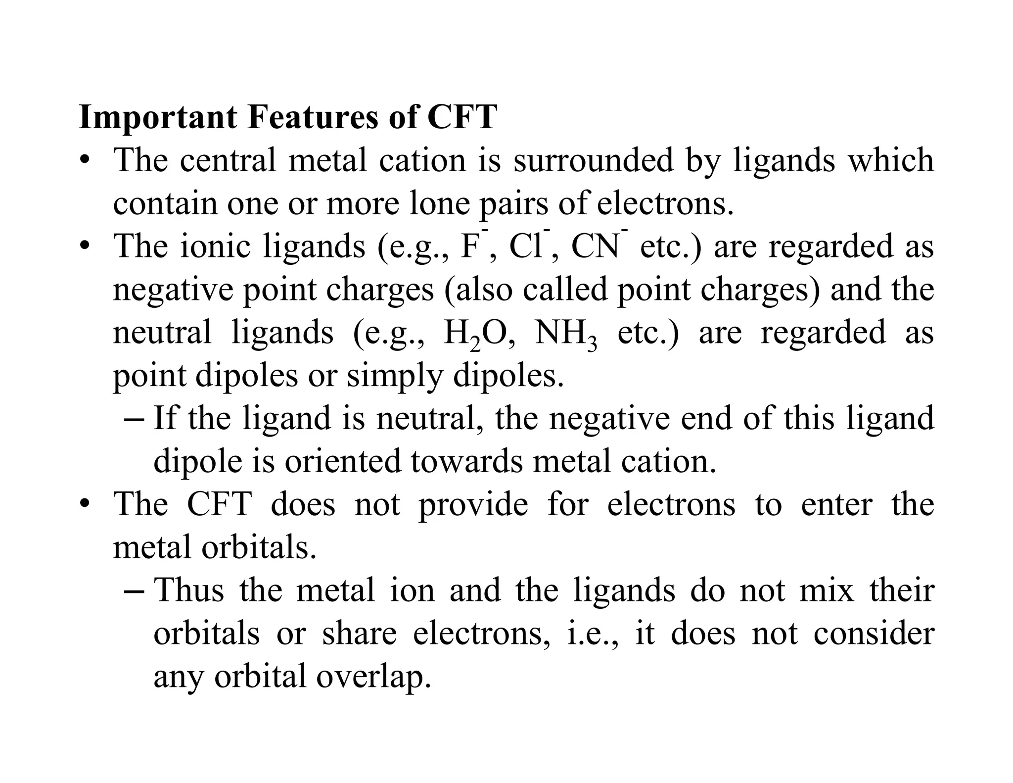 Crystal Field Theory (CFT) | PDF | Chemistry | Science