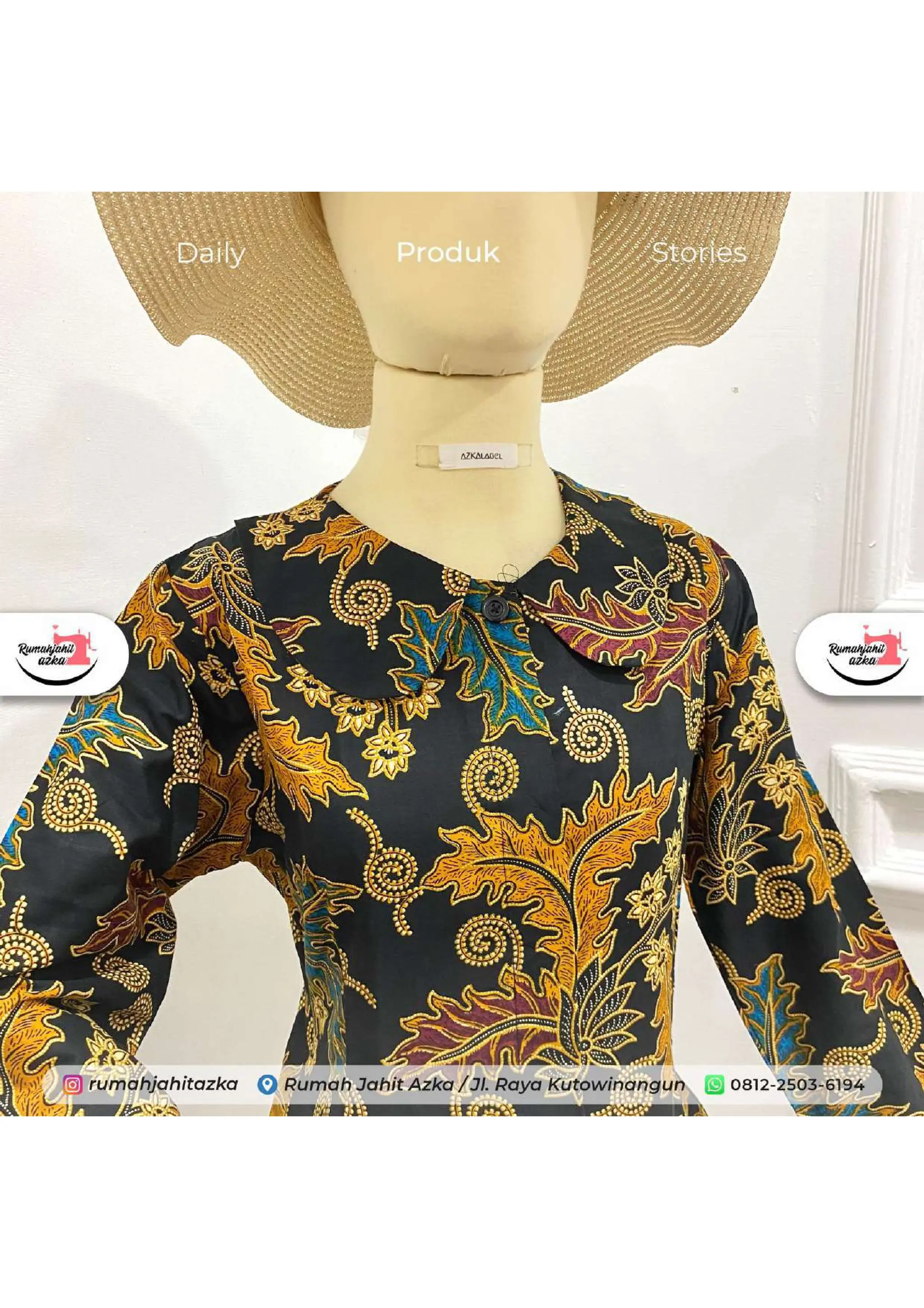 PENJAHIT ONLINE! WA 081225036194, Blouse Batik Wanita Kerja by Rumah ...