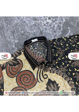 TAMPIL KEKINIAN! WA 081225036194, Kemeja Batik Pria Modern Model by ...