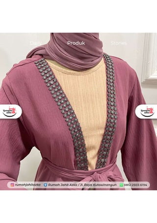 JAHIT KILAT! Wa 0812-2503-6194, Outer Abaya Kekinian by Rumah Jahit ...