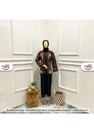 PUSAT FASHION KEKINIAN! WA 081225036194, Jahit Batik Outer Simple ...