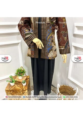 PUSAT FASHION KEKINIAN! WA 081225036194, Jahit Batik Outer Simple ...