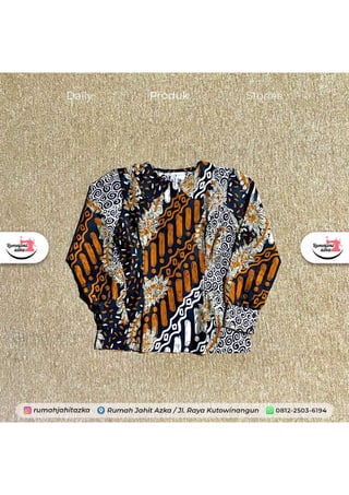 PENJAHIT PROFESIONAL! WA 081225036194, Jasa Jahit Custom Kain Batik by ...