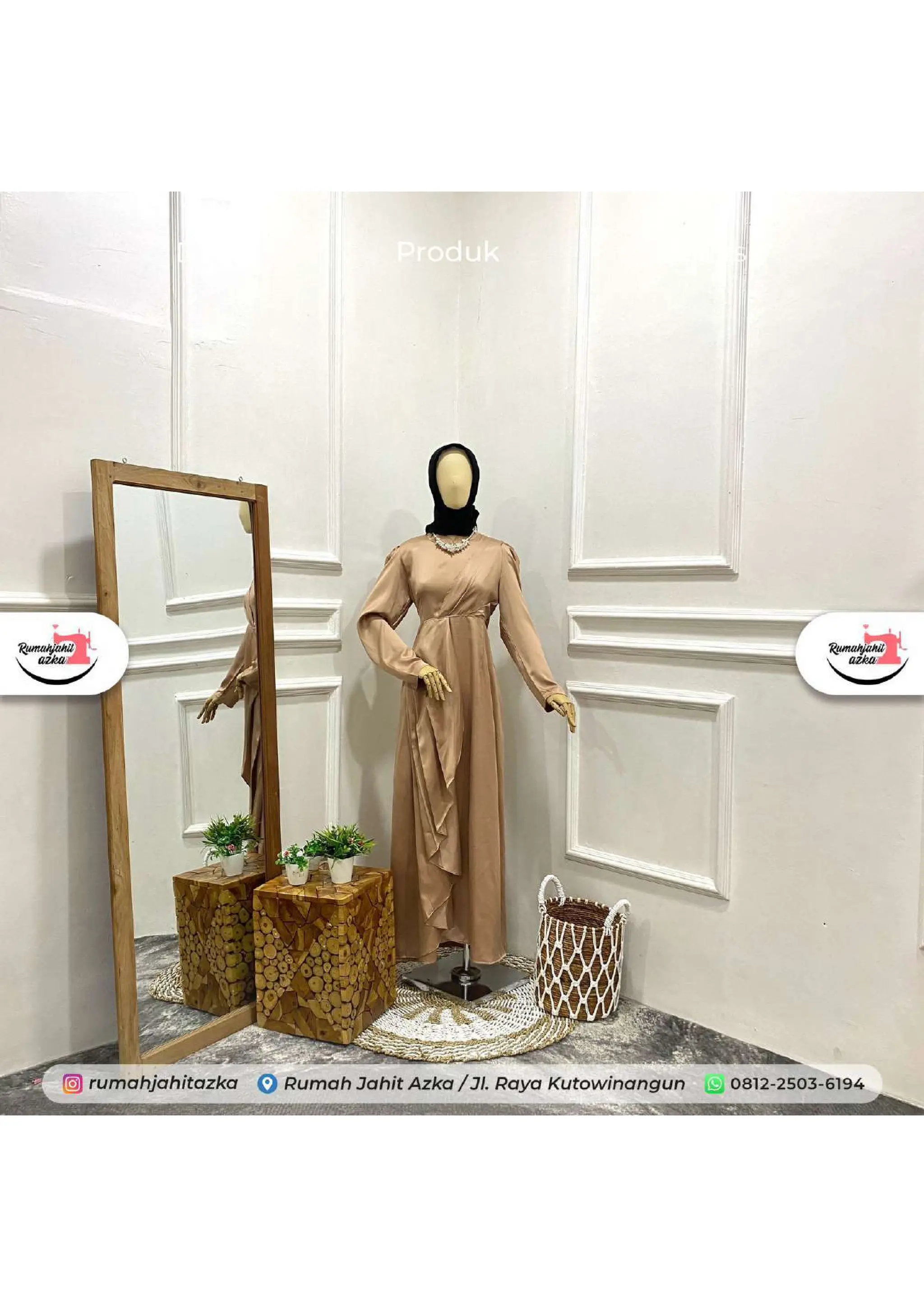 TEMPAT JAHIT KILAT! WA 081225036194, Model Silk Dress Layer Depan ...