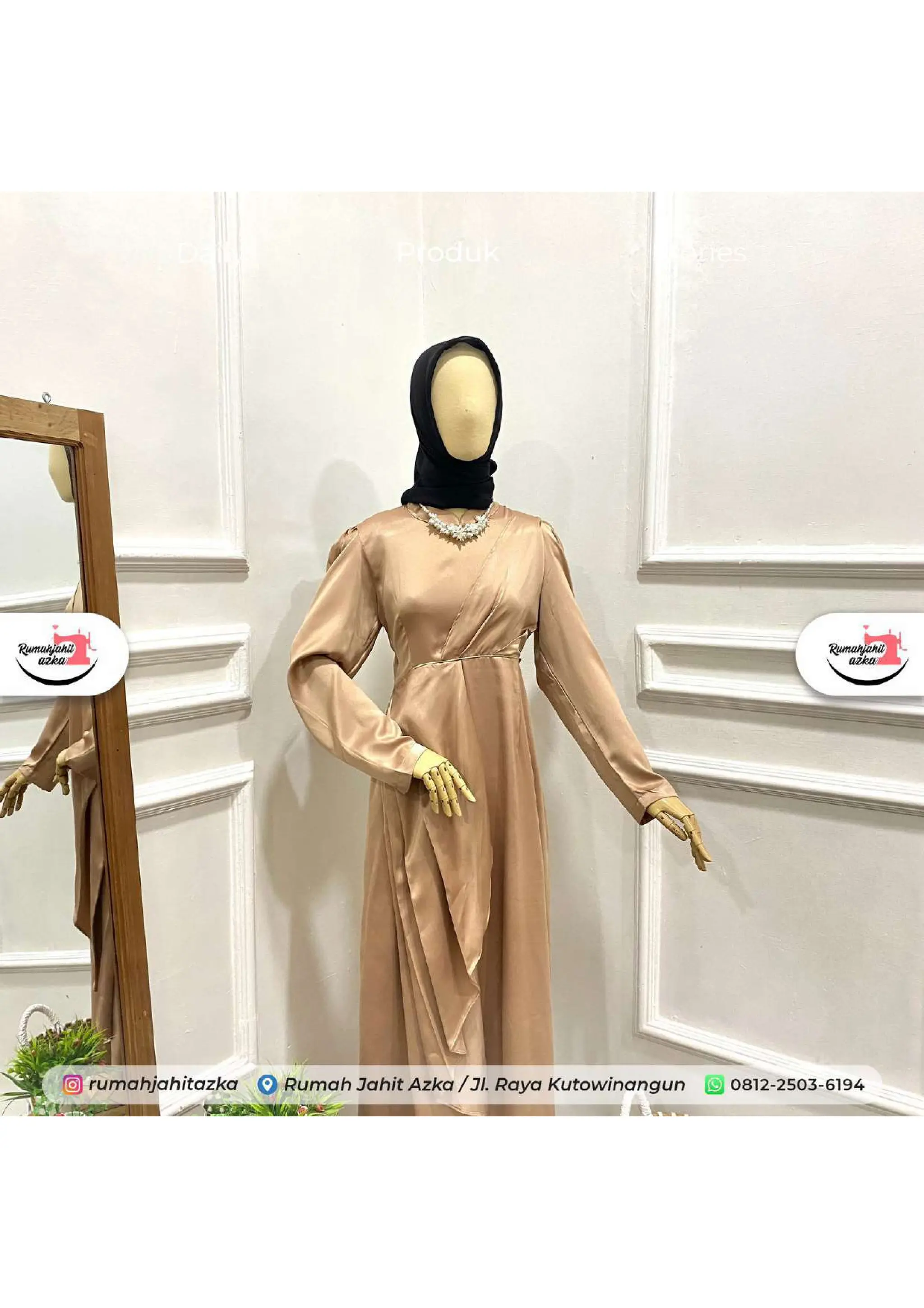 TEMPAT JAHIT KILAT! WA 081225036194, Model Silk Dress Layer Depan ...