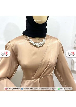 TEMPAT JAHIT KILAT! WA 081225036194, Model Silk Dress Layer Depan ...