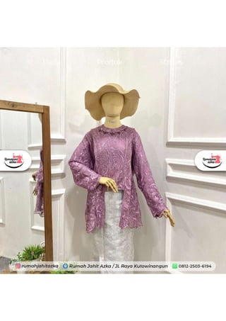 JASA JAHIT SEGALA MODEL! Wa 0812-2503-6194, Kebaya Brukat Payet Simpel ...