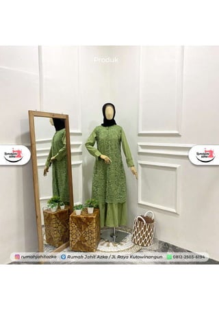 SANGAT REKOMENDASI! WA 081225036194, Gamis Outer Set Kombinasi Brukat ...