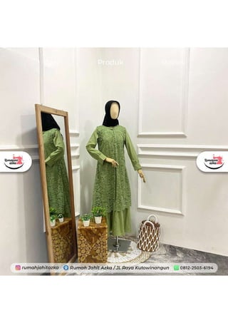 SANGAT REKOMENDASI! WA 081225036194, Gamis Outer Set Kombinasi Brukat ...