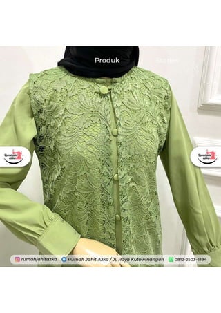 SANGAT REKOMENDASI! WA 081225036194, Gamis Outer Set Kombinasi Brukat ...