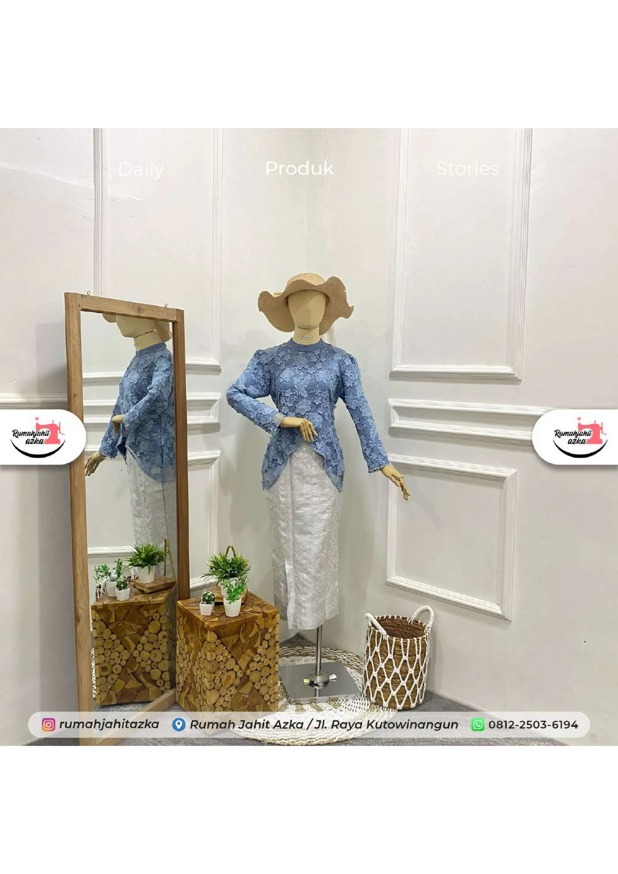 STOK TERBATAS! WA 081225036194, Custom Jahit Atasan Kebaya Model by ...